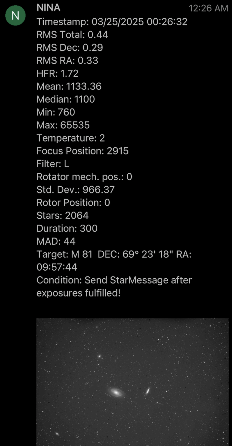 New NINA Plugins - Utah Desert Remote Observatories